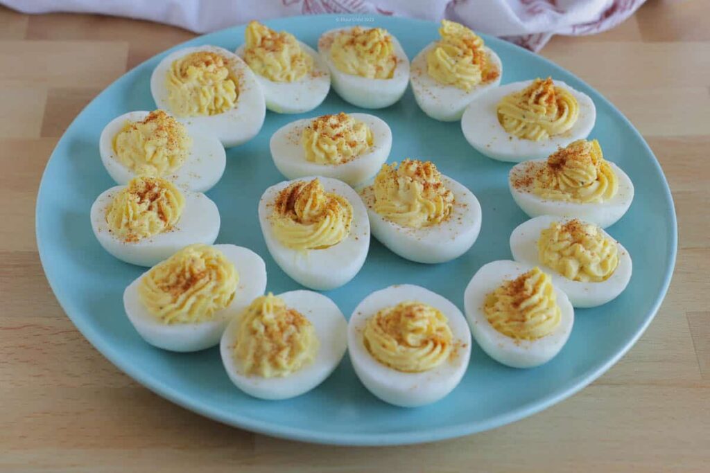 Classic Mid Century Deviled Eggs - Flour Child